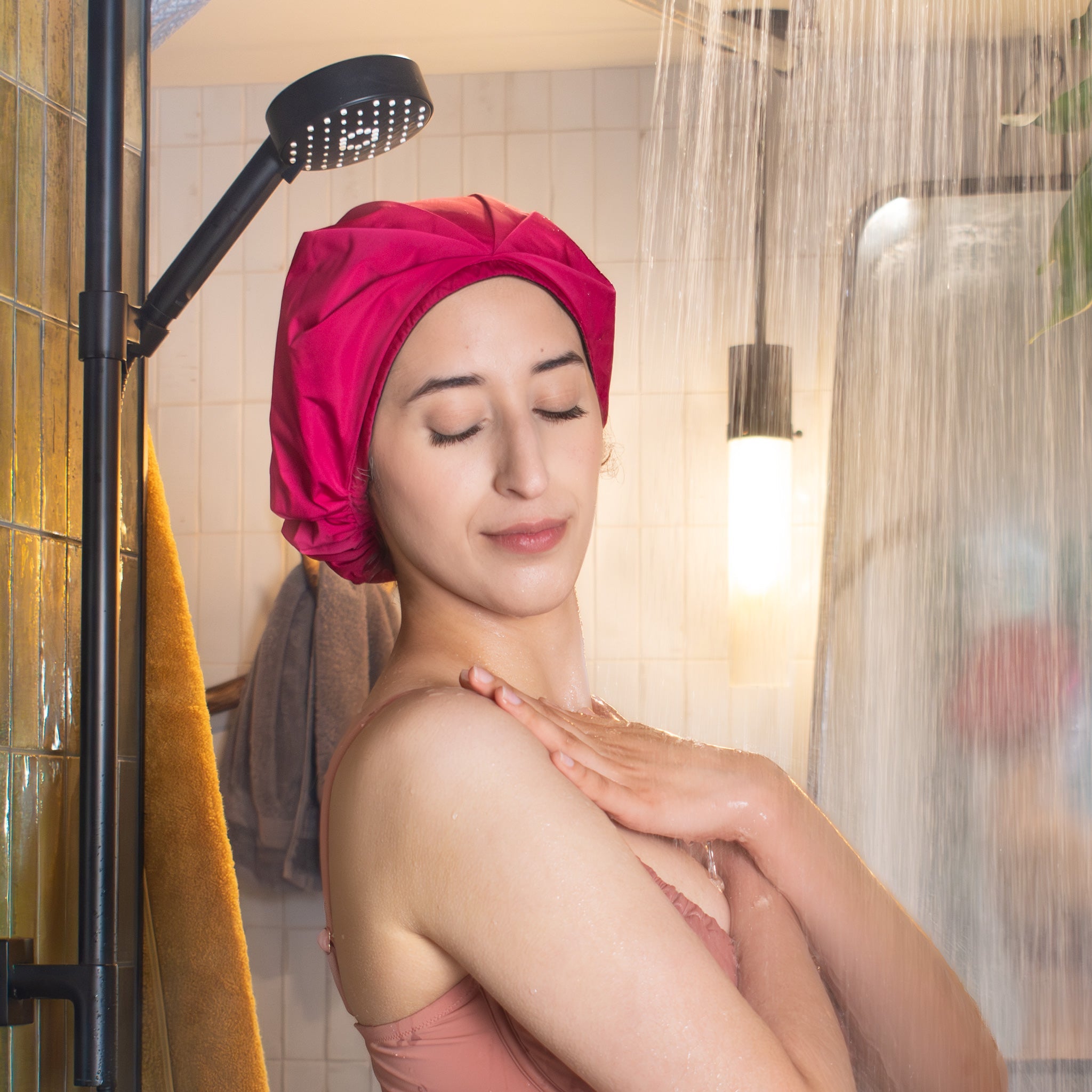 Shower cap for curly hair store